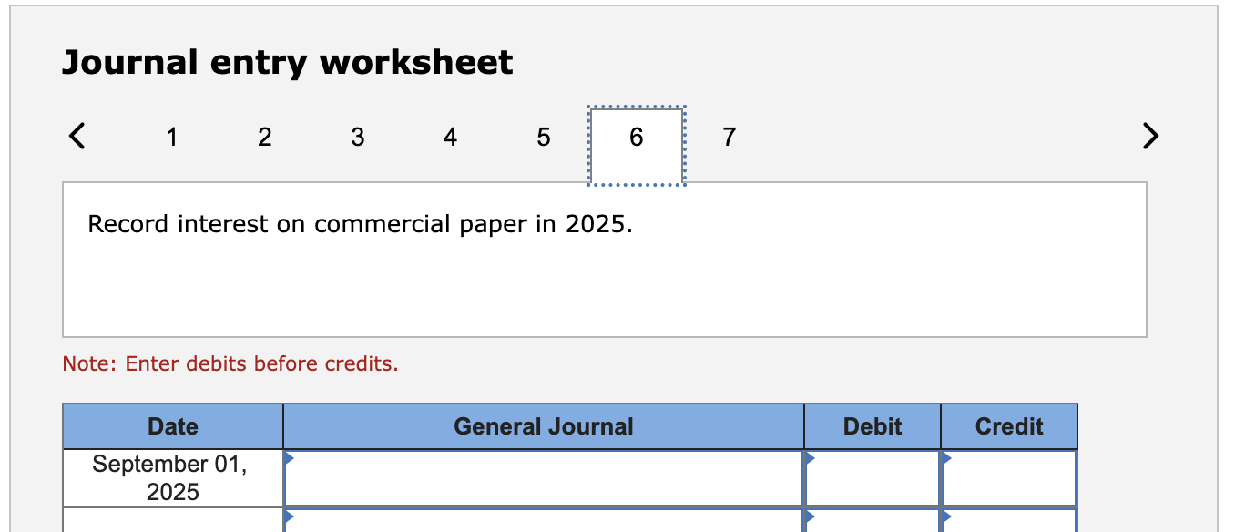 Solved Journal entry worksheet Record a three-month bank | Chegg.com