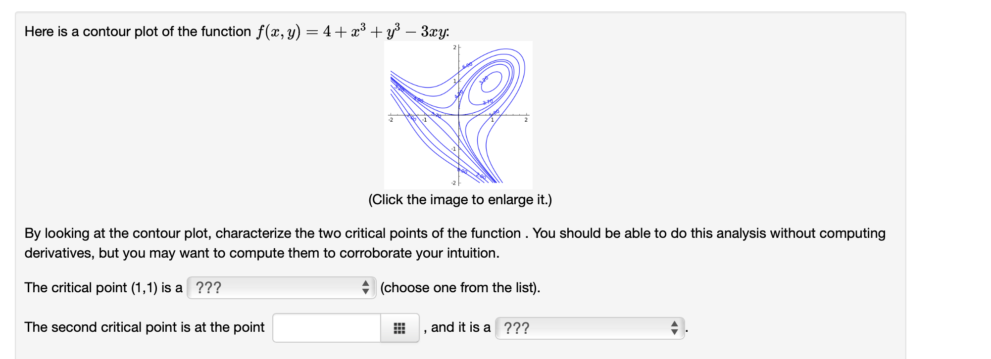 Solved Tere is a contour plot of the function | Chegg.com