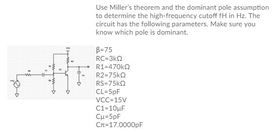 Solved Use The Method Of Open Circuit Time Constants To Find 