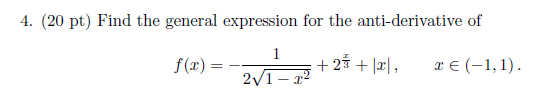 Solved 4. (20 pt) Find the general expression for the | Chegg.com Solved 4. (20 pt) Find the general expression for the | Chegg.com