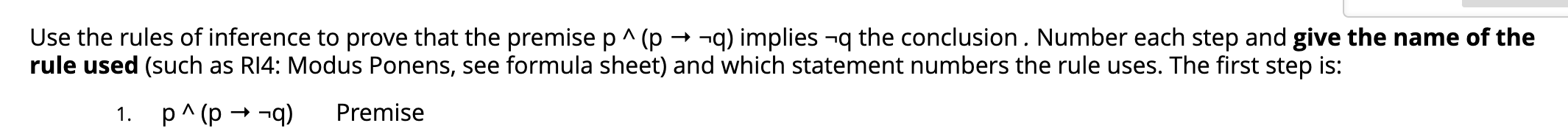 Solved A Use the rules of inference to prove that the | Chegg.com