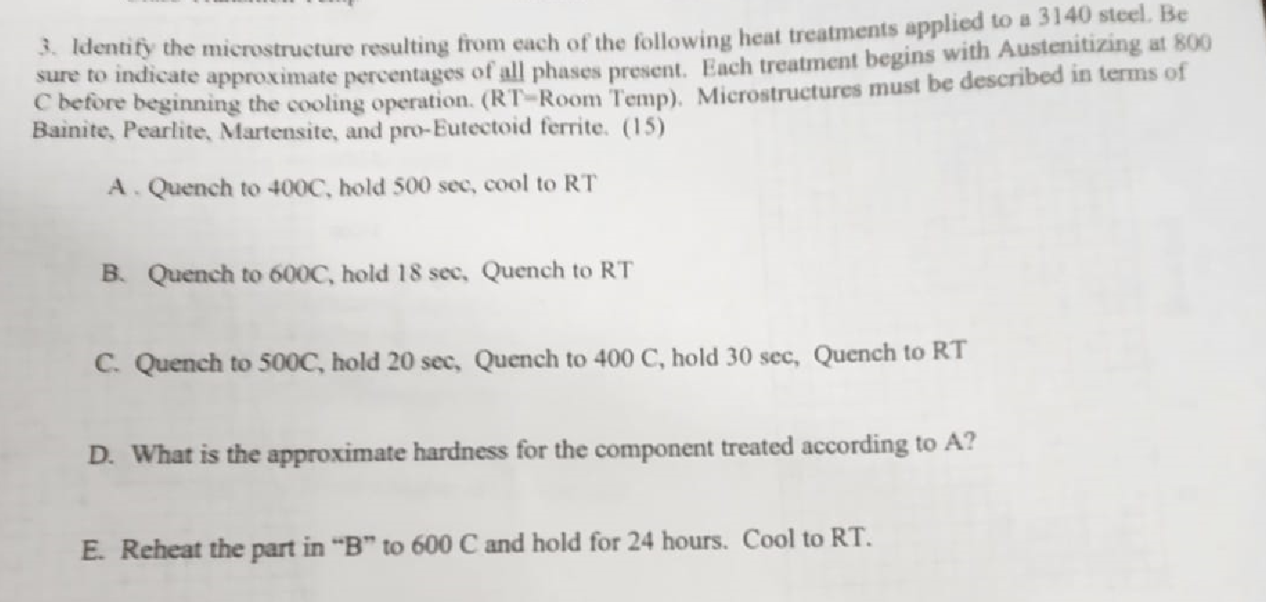 Solved It first says 1. Identify the microstructure | Chegg.com