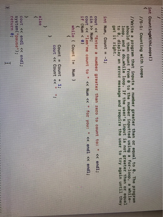 Solved Int Countingwithloopswrite A Program That Inputs 2420