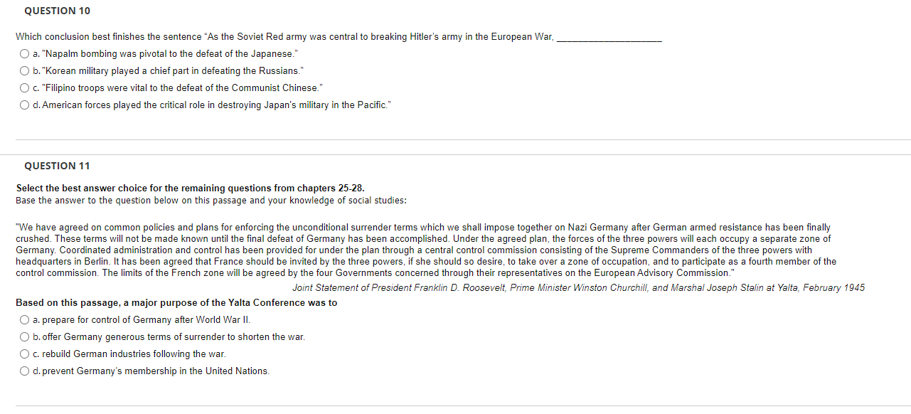 Solved QUESTION 7 As WWI progressed, President Wilson came | Chegg.com