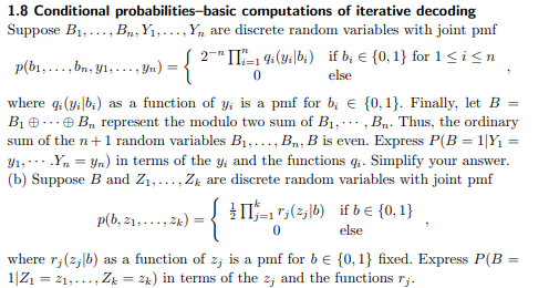 ={2" 1.8 Conditional probabilities-basic computations | Chegg.com