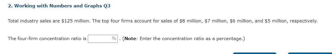 Solved 2. Working with Numbers and Graphs Q3 Total industry | Chegg.com