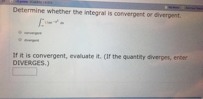 Solved 2 5-/2 points SCalcET8 7.8.013 My Notes Ask Your | Chegg.com Solved 2 5-/2 points SCalcET8 7.8.013 My Notes Ask Your | Chegg.com