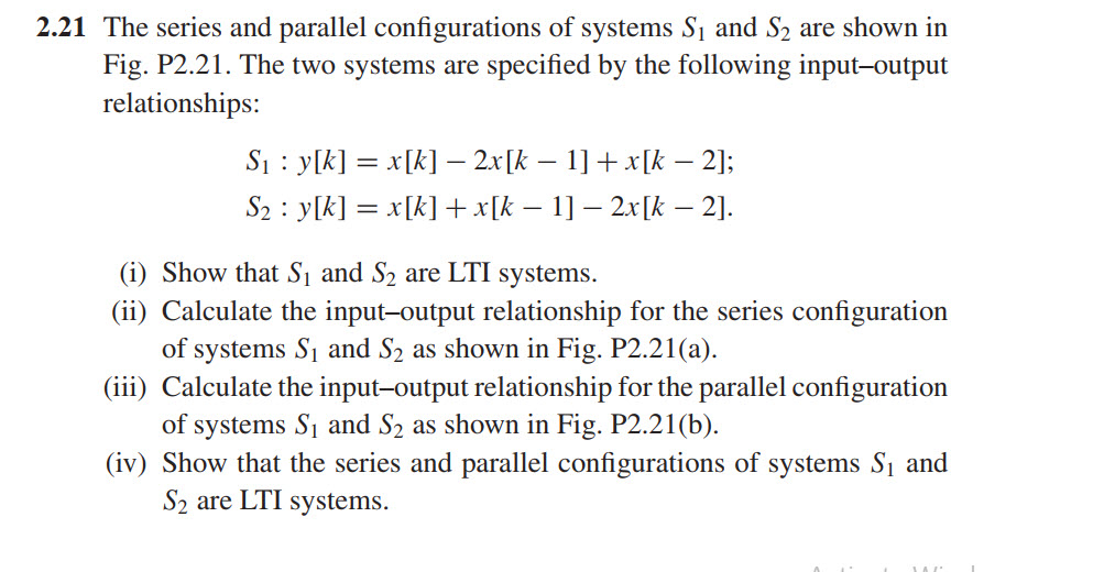 Solved 2.21 The series and parallel configurations of | Chegg.com