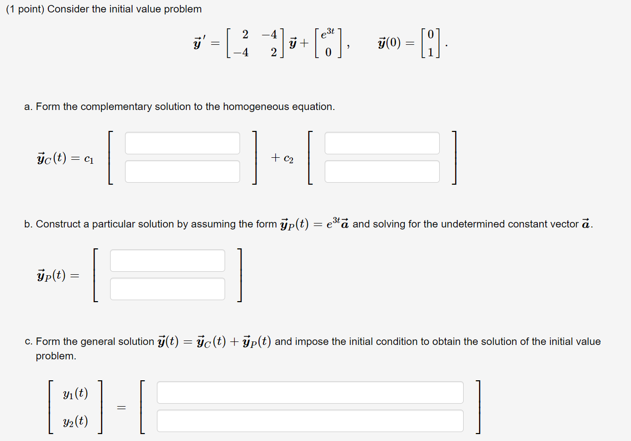 Solved !! Please code in Mathematica !! Consider the initial | Chegg.com