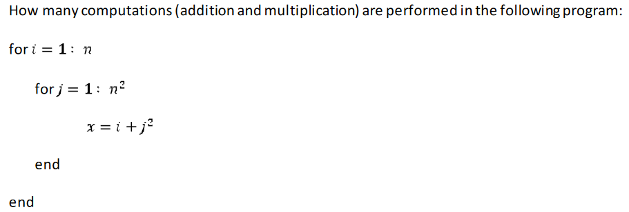 Solved How many computations (addition and multiplication) | Chegg.com