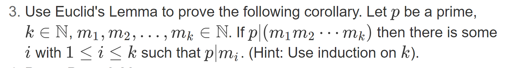 Solved Use Euclid's Lemma to prove the following | Chegg.com