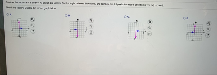 Solved Consider the vectors 31 and v=7]. Sketch the vectors, | Chegg.com