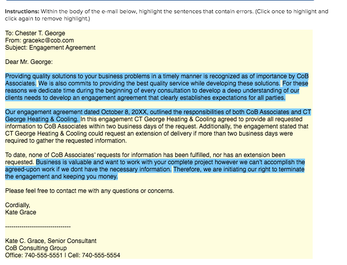 Solved Instructions: Within the body of the e-mail below, | Chegg.com