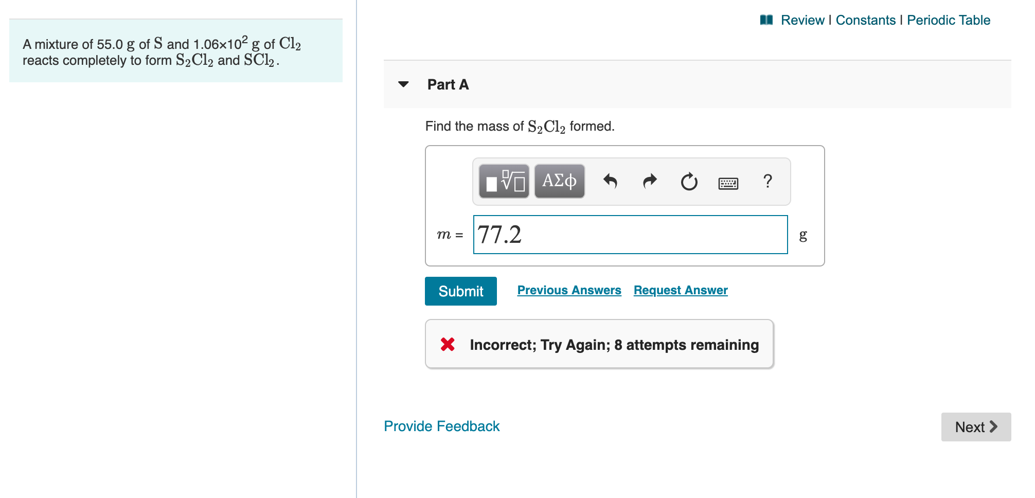 Solved MI Review | Constants | Periodic Table A mixture of | Chegg.com