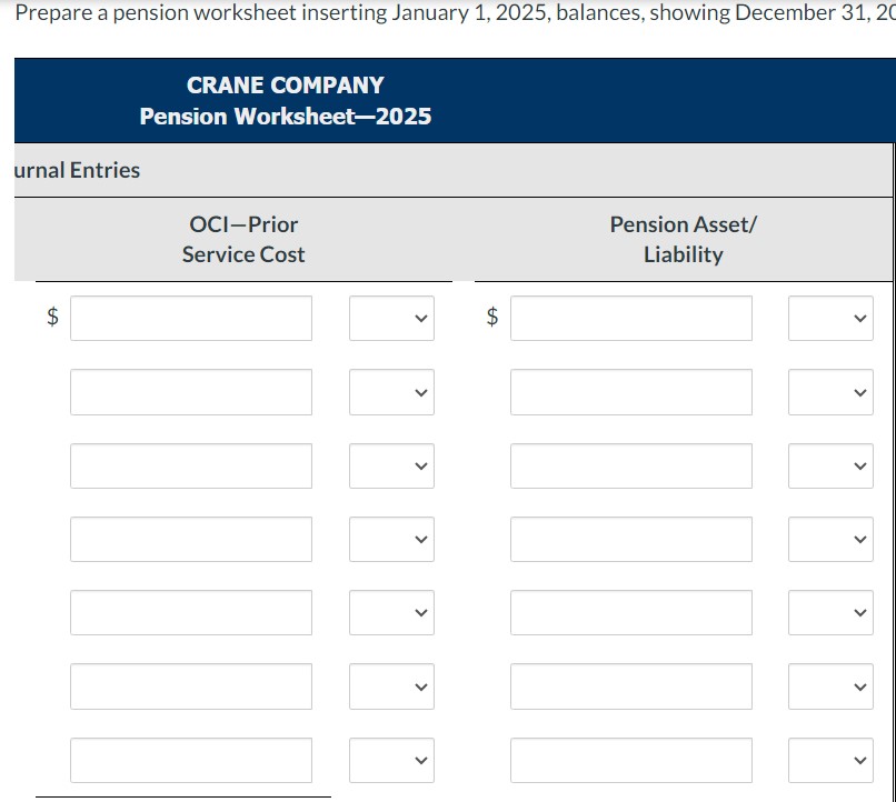 Solved Contributions Benefits Journal entry for 2025 | Chegg.com