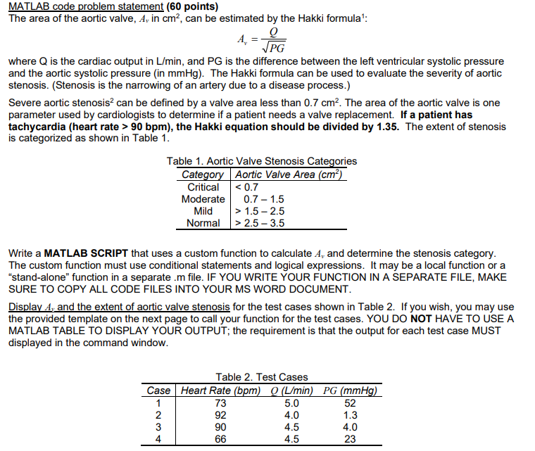 Solved - Spa PG MATLAB code problem statement (60 points) | Chegg.com