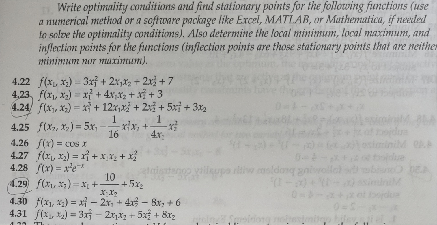 Solved please solve these problems(4.24, 4.29)4.24 answer : | Chegg.com