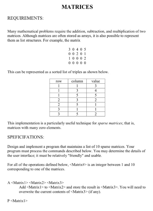 Solved Use C++ language | Chegg.com