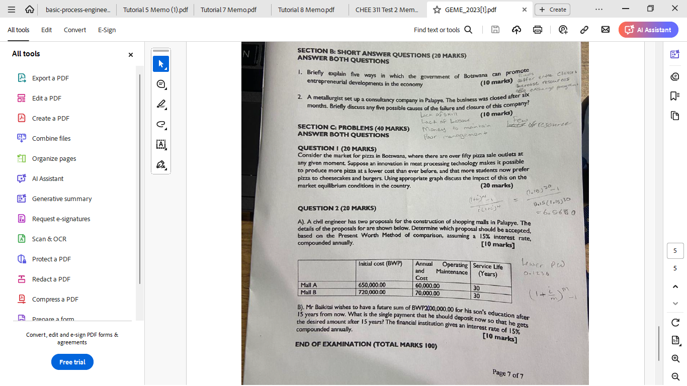 Solved SECTION B: SHORT ANSWER QUESTIONS (20 MARKS)ANSWER | Chegg.com Solved SECTION B: SHORT ANSWER QUESTIONS (20 MARKS)ANSWER | Chegg.com
