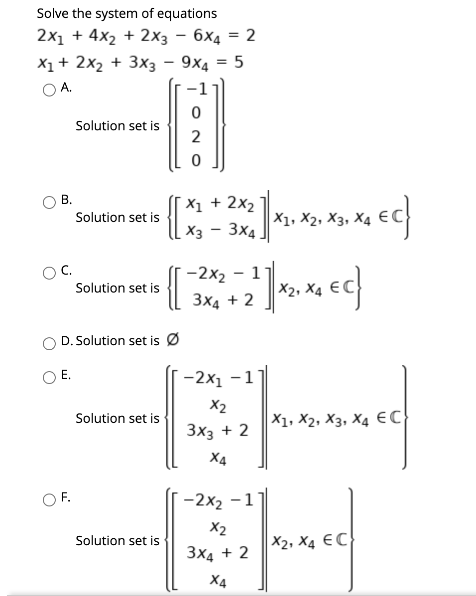 Solved QUESTION 6 Write a vector equation that is equivalent | Chegg.com