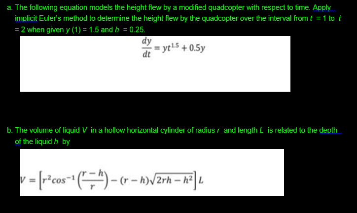 Solved a. The following equation models the height flew by a | Chegg.com