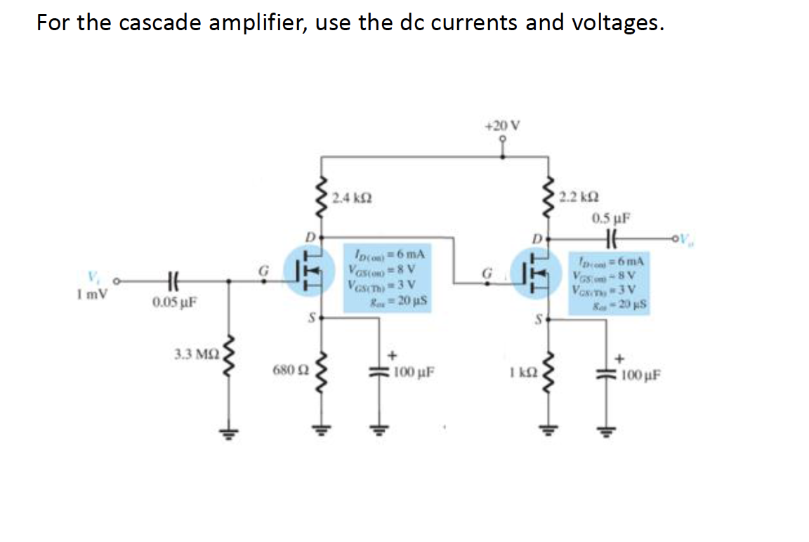 Solved Id=? , Vd=? , Vgs=? , Vg=? | Chegg.com