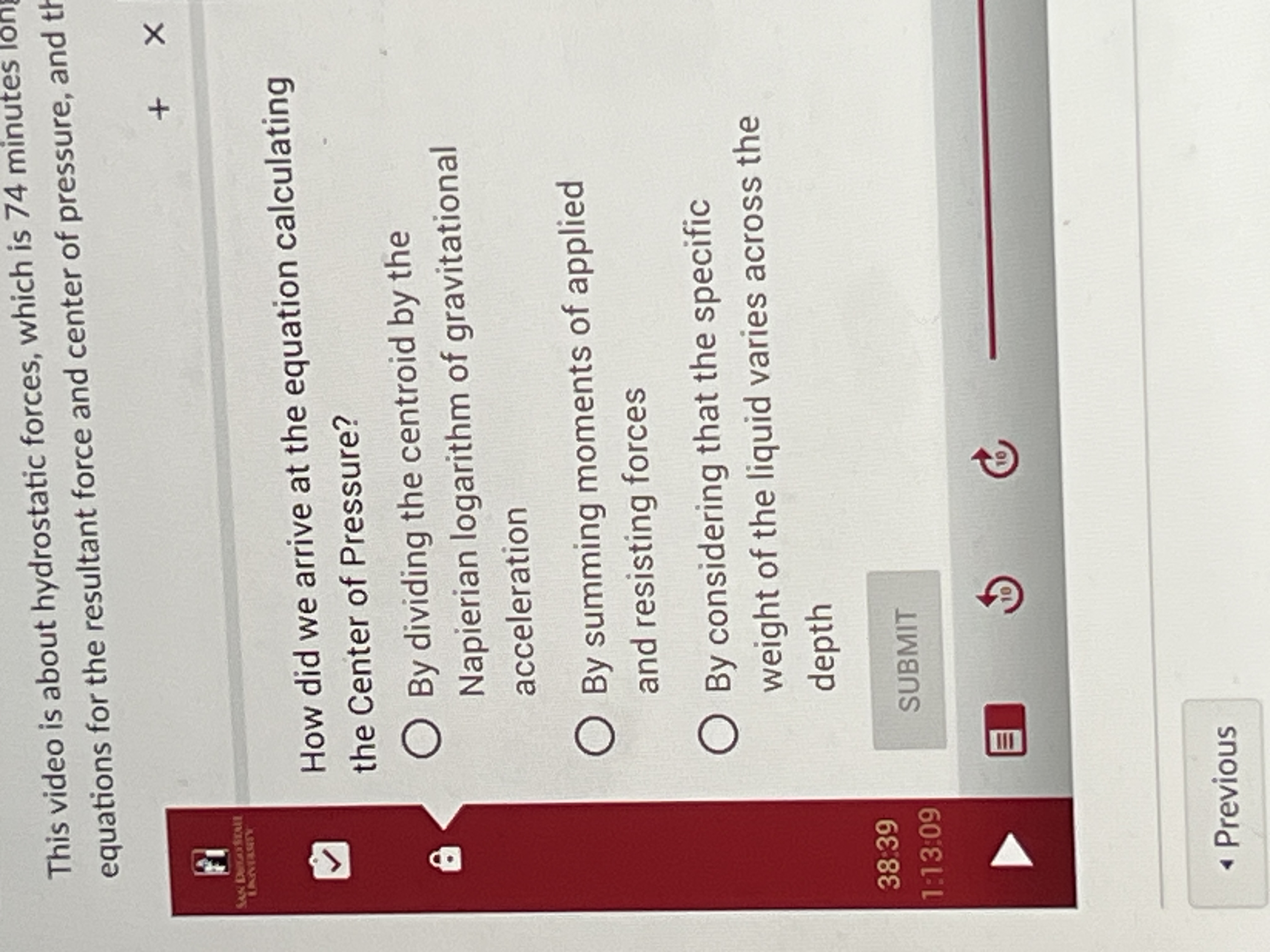 Solved How did we arrive at the equation calculating the | Chegg.com