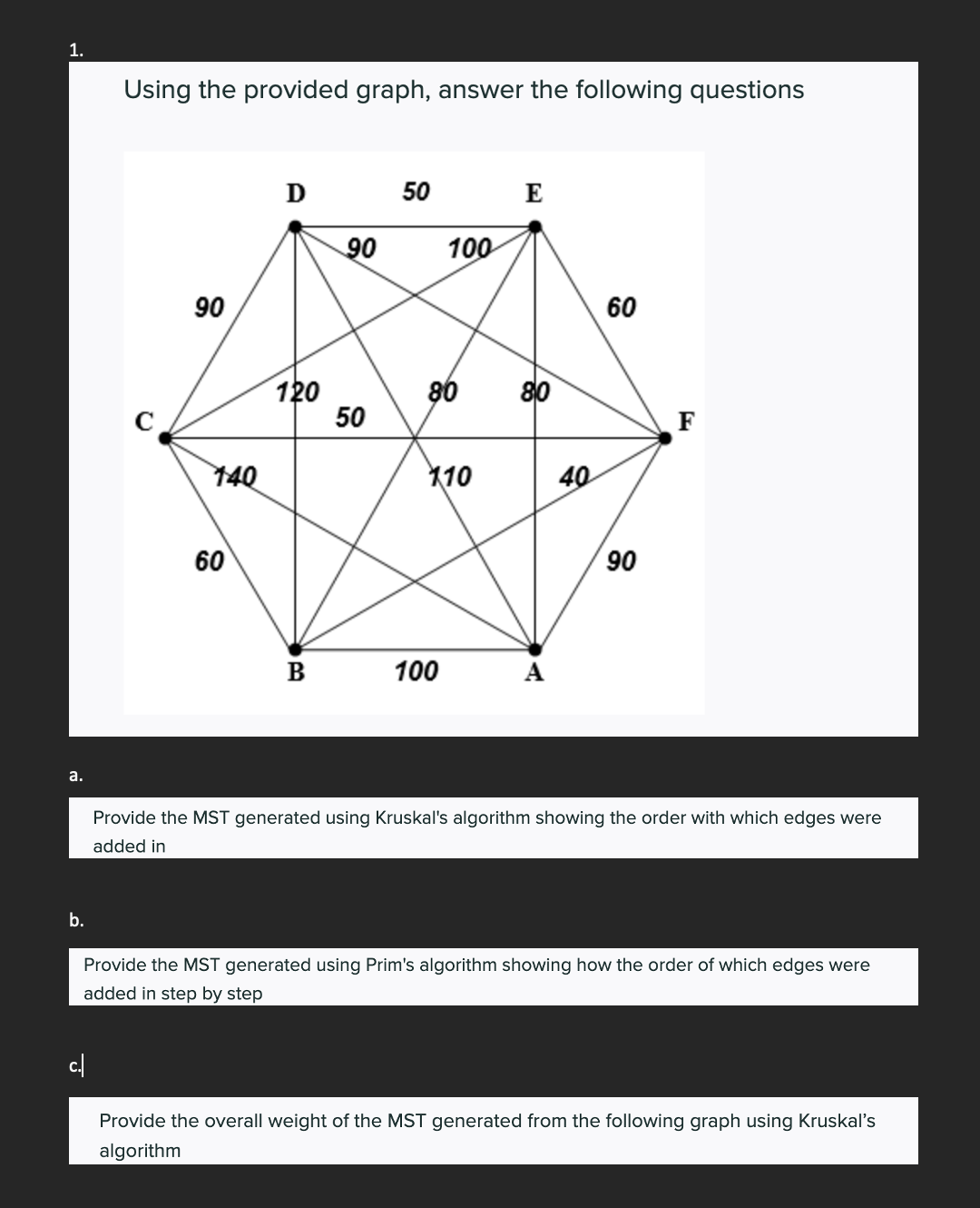Solved 1. a. b. Using the provided graph, answer the | Chegg.com