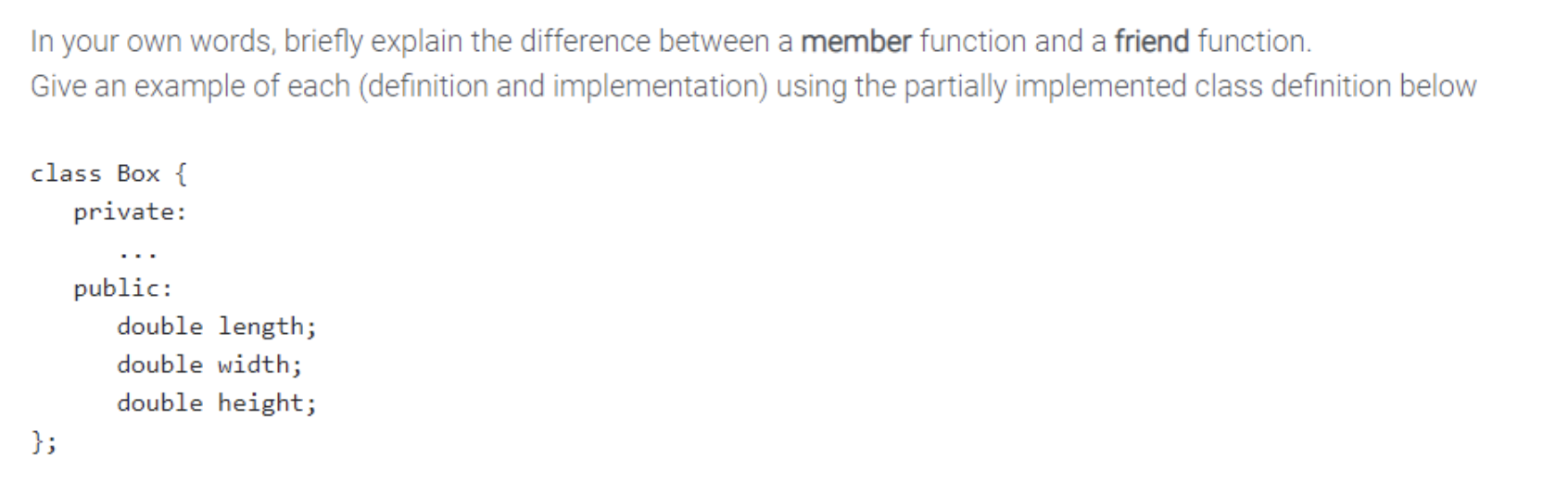 Solved In your own words, briefly explain the difference | Chegg.com