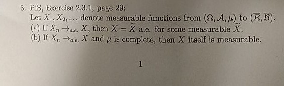 3. PfS, Exercise 2.3.1, page 29: Let X1, X2,.. denote | Chegg.com