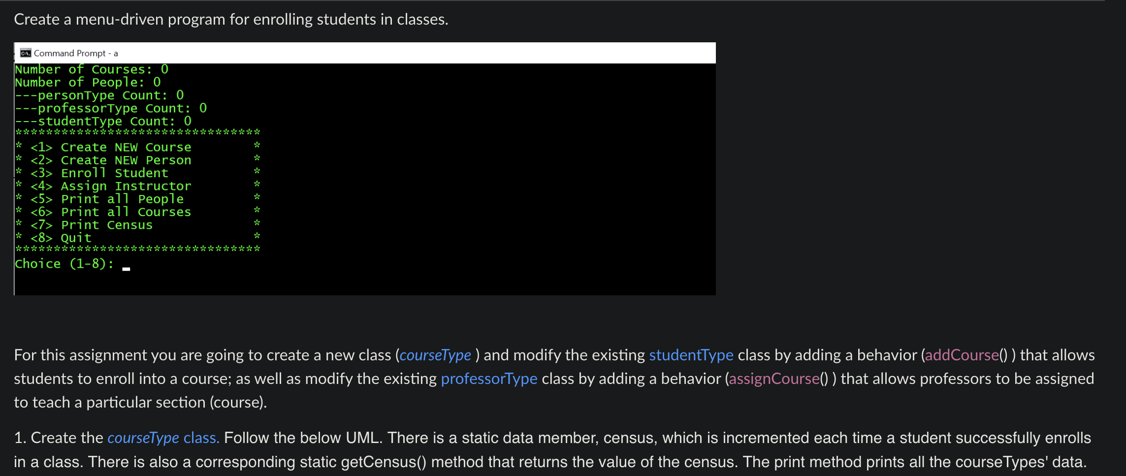 Solved For this assignment you are going to create a new | Chegg.com