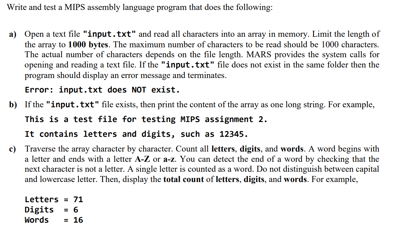 Solved Write and test a MIPS assembly language program that | Chegg.com