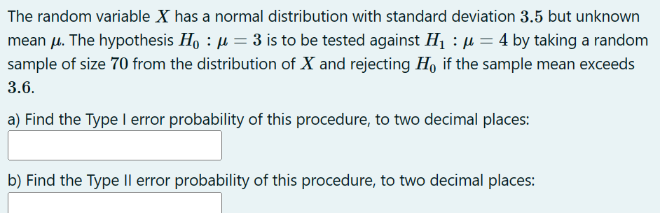 Solved The random variable x ﻿has a normal distribution with | Chegg.com