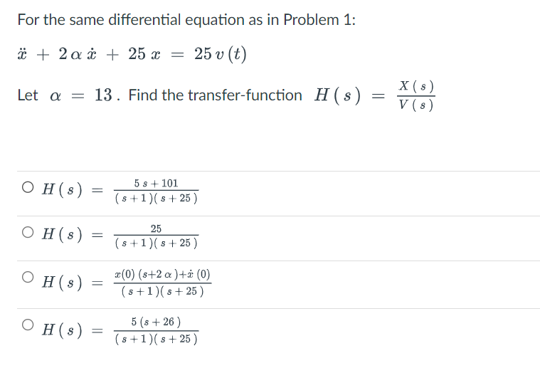 Solved For the same differential equation as in Problem 1: | Chegg.com