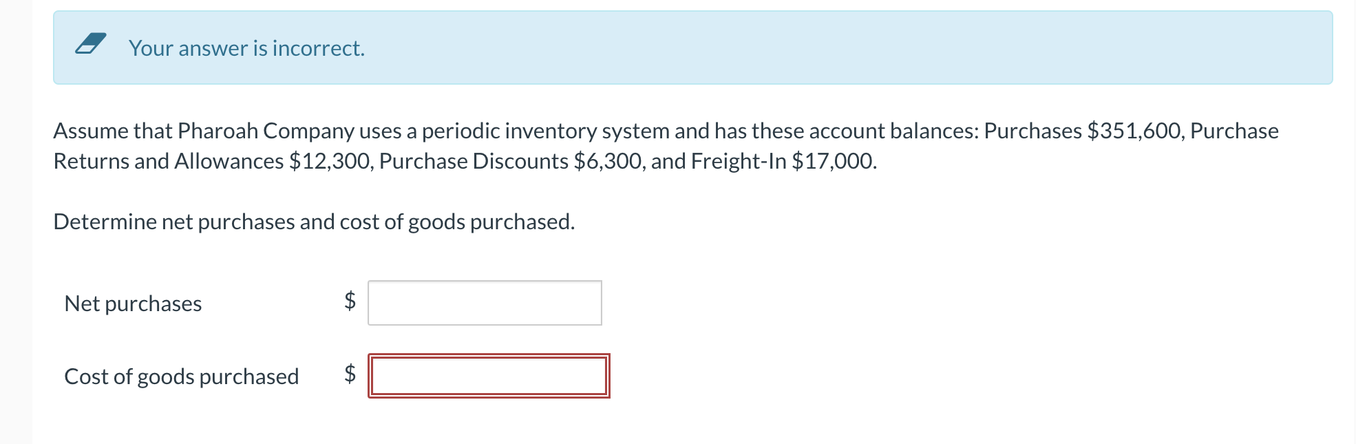 Solved Assume that Pharoah Company uses a periodic inventory | Chegg.com