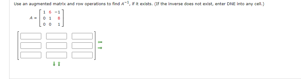 Solved Use an augmented matrix and row operations to find | Chegg.com