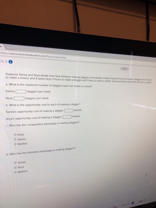 Solved https://newco thtml ch.2 Suppose Sansa and Arya | Chegg.com Solved https://newco thtml ch.2 Suppose Sansa and Arya | Chegg.com