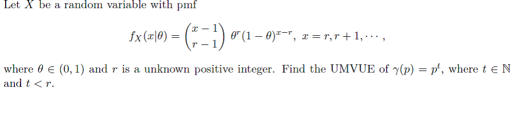 Solved Let X be a random variable with pmf fx(20) = 2-1 10 | Chegg.com