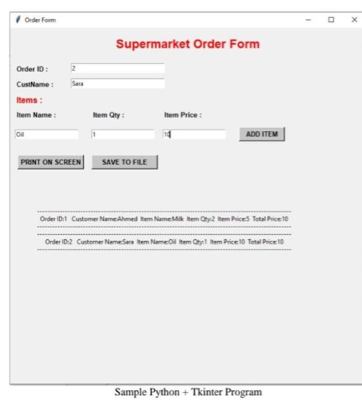 Solved Design and implement a user interface for a | Chegg.com
