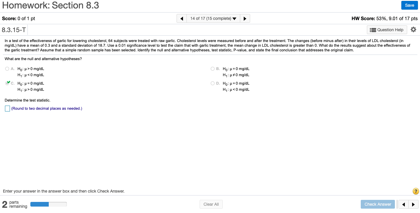 Solved Homework Section 8 3 Save Score 0 Of 1 Pt 14 Of 17