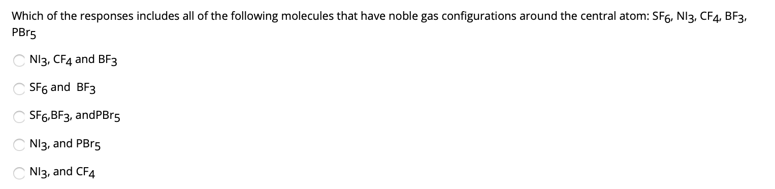 Solved Which of the responses includes all of the following | Chegg.com