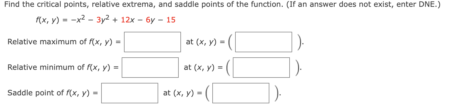 Solved Find the critical points, relative extrema, and | Chegg.com