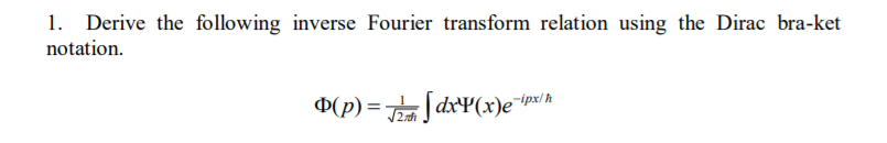 Solved Derive the following inverse Fourier transform | Chegg.com