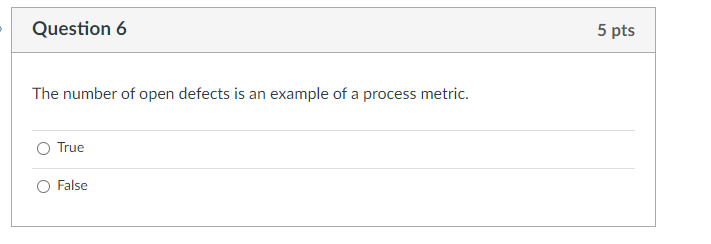 Solved Question 6 5 pts The number of open defects is an | Chegg.com