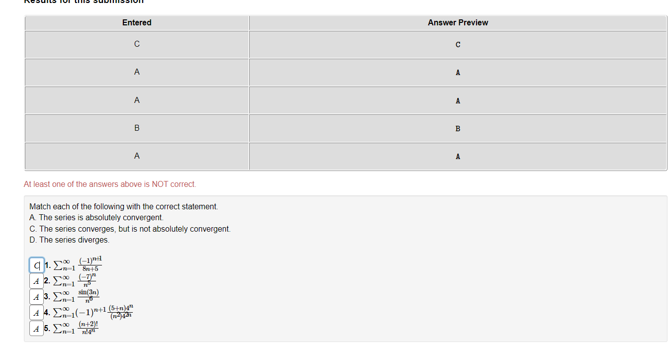 Solved Entered Answer Preview с с A A А A B B А A At least | Chegg.com