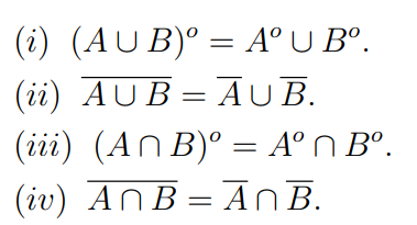 Solved For A, B be a subsets of metric space (X, d), please | Chegg.com