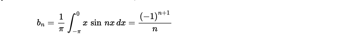 Solved (-1)n+1 bn X sin nx dx TT S п | Chegg.com