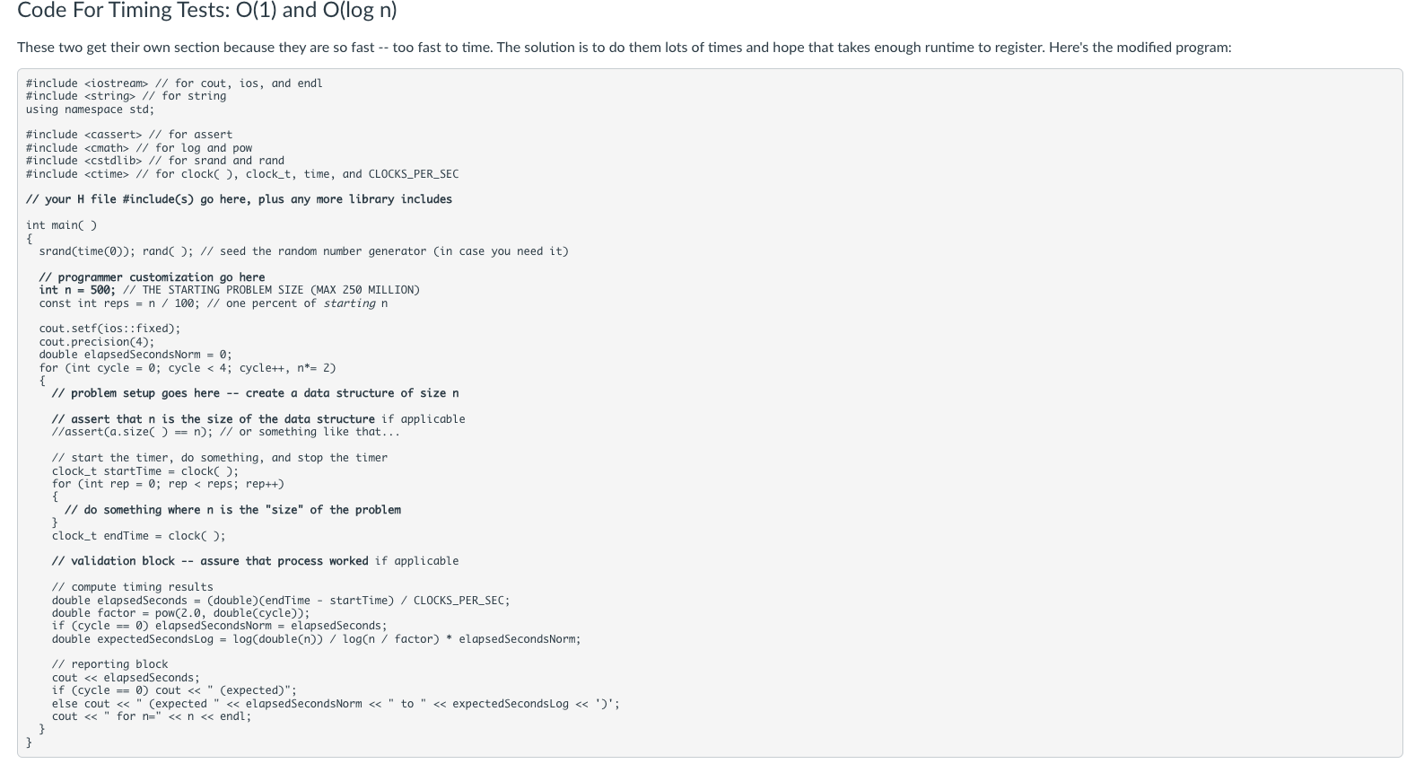 Solved Part 2 Timing Test Fast Page 1 Run A Timing Test 