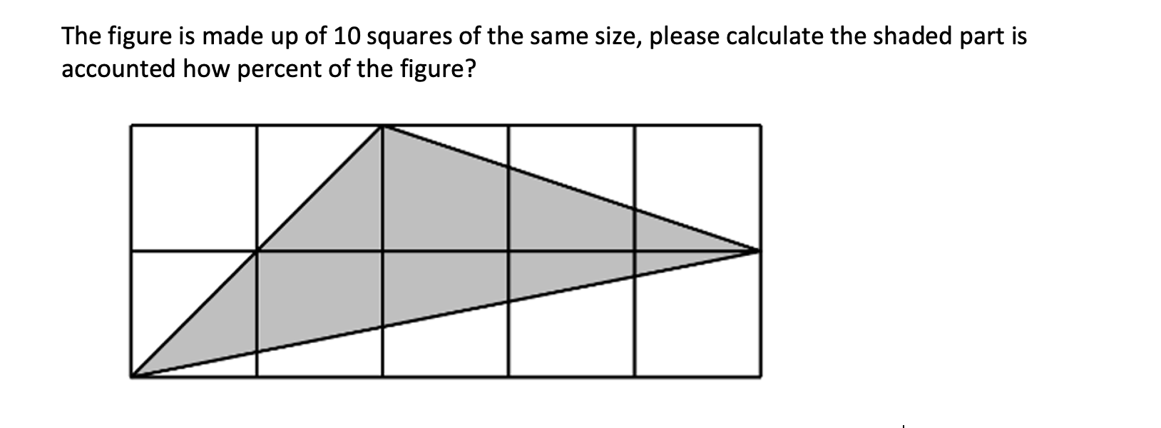 Solved The figure is made up of 10 squares of the same size, | Chegg.com
