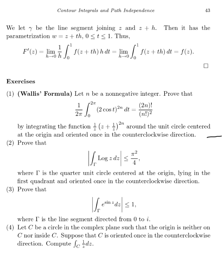 Solved Chapter 8 Contour Integrals and Path Independence Let | Chegg.com
